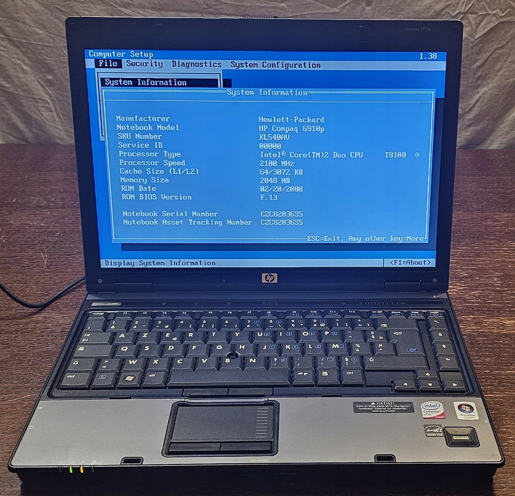 HP COMPAQ 6910P - 15318226068 - oficjalne archiwum Allegro