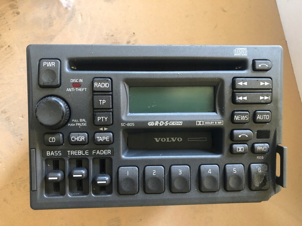 RADIO CD VOLVO S40 V40 S70 850 V70 SC-805 KOD - 12810629778 - oficjalne ...