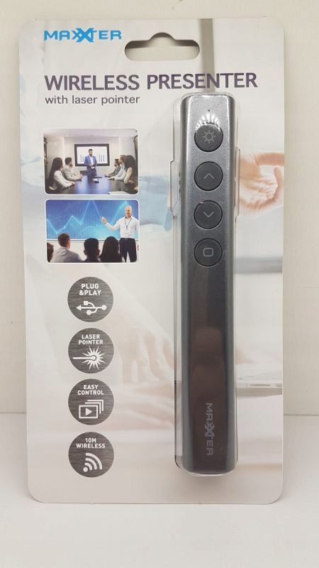 WSKAŹNIK LASEROWY WIRELESS PRESENTER MAXXTER - 7962588679 - oficjalne archiwum Allegro