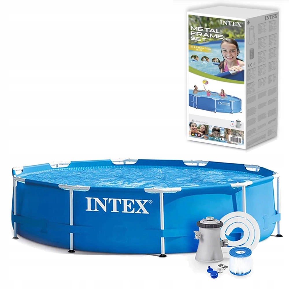 BASEN STELAŻOWY 366X75CM FILTR POMPA INTEX 28212 - 13819096697 ...