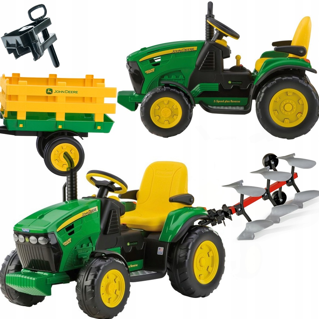 TRAKTOR NA AKUMULATOR JOHN DEERE 12V PŁUG XXL - 13410128005 - oficjalne ...