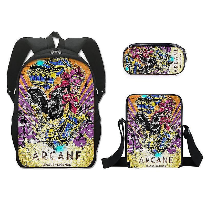 Arcane: League Of Legends Jinx Game Anime Backpack - 12639327742 ...