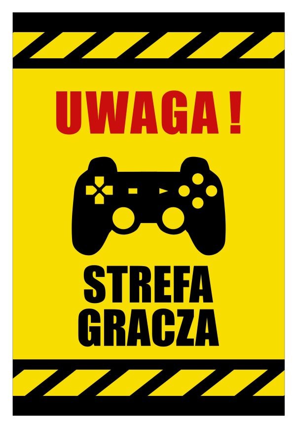 Tabliczka Uwaga Strefa Gracza USGE01 20x30 cm - 12464704927 - oficjalne archiwum Allegro