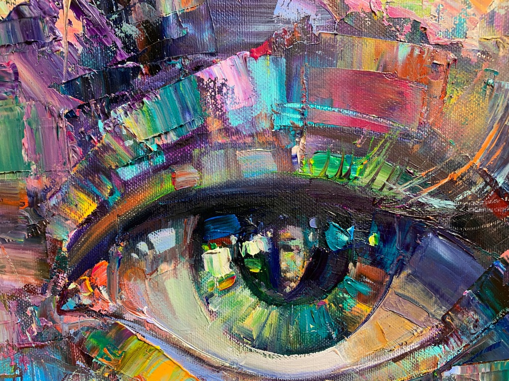 Pitsko Gienadij Oko obraz olejny - 13805864824 - oficjalne archiwum Allegro