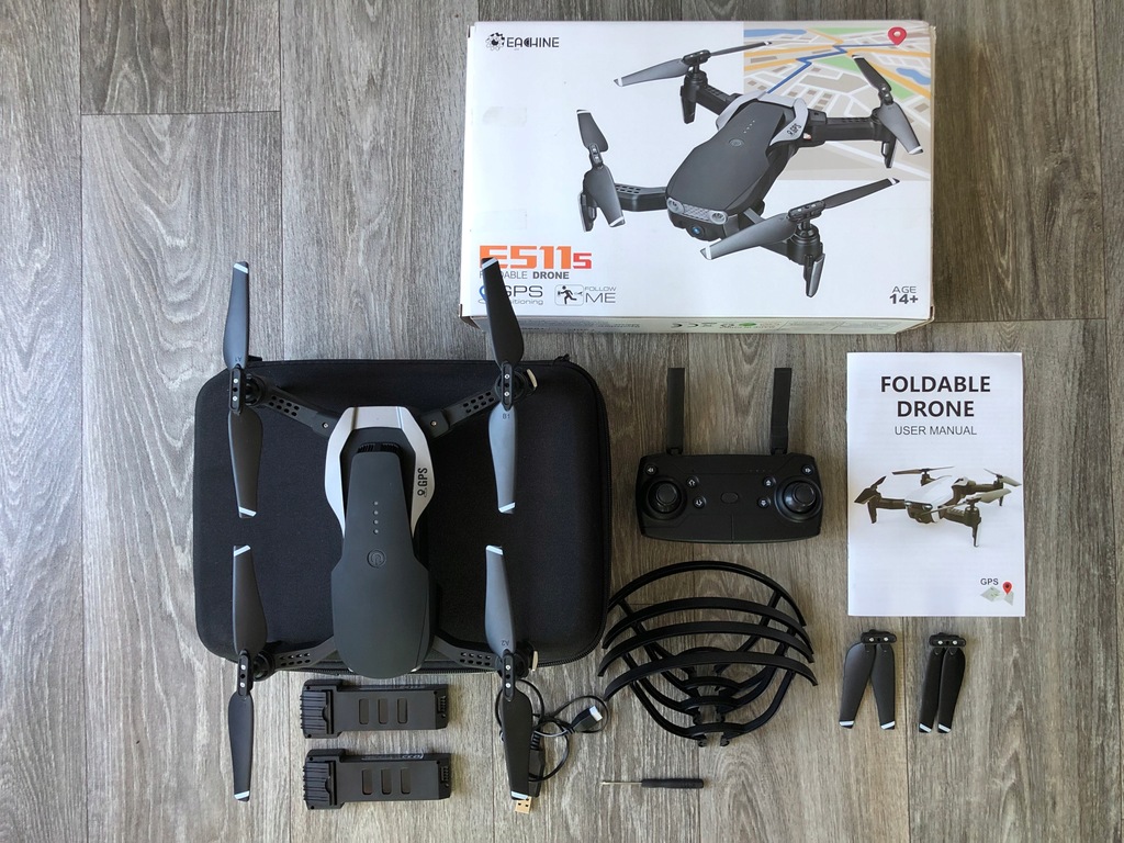 DRON EACHINE E511S 1080P 2 BATERIE GPS mavic air - 8122405393 ...