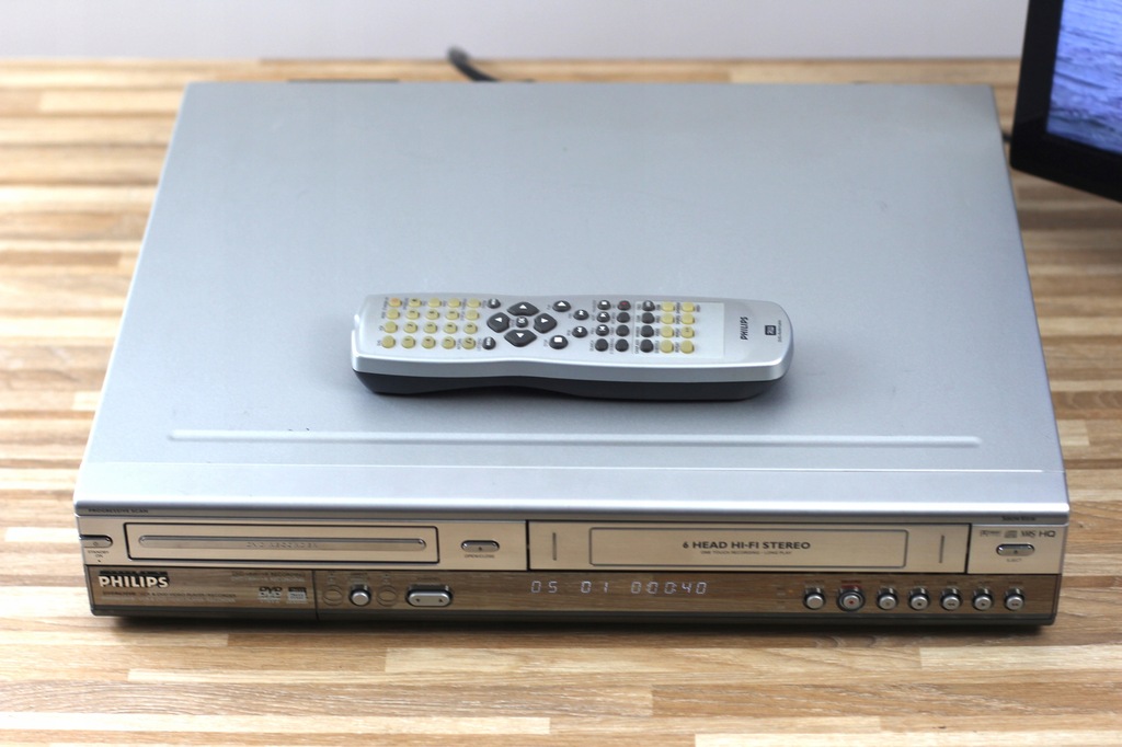 Philips DVDR630VR VHS Nagrywarka DVD , pilot , opis - 15239011332 ...