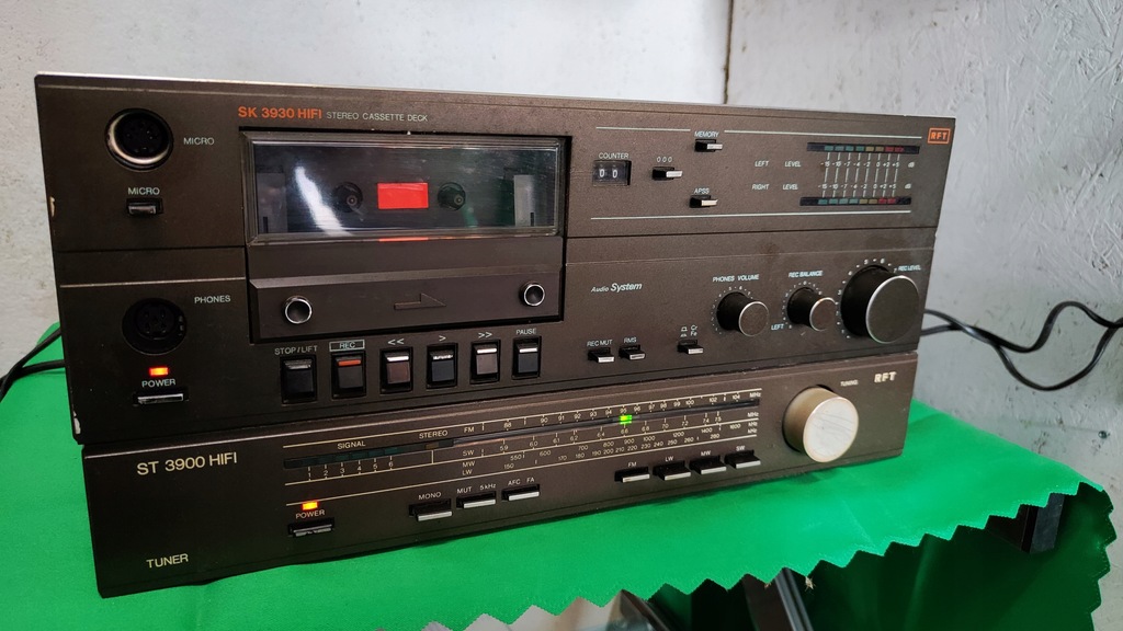 Magnetofon RFT SK 3930 HiFi tuner RFT ST 3900 HiFi - 12752935582 ...