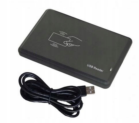 Czytnik kart RFID IC MIFARE 13,56 MHz na USB 4 Karty 4 Breloki ...