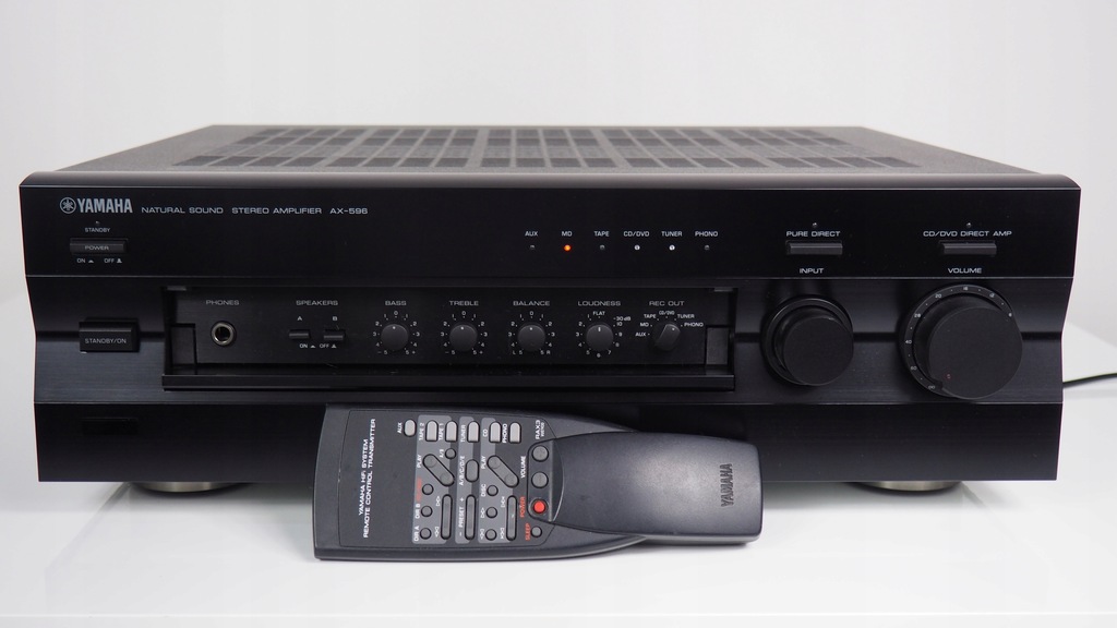 Wzmacniacz YAMAHA AX-596 + pilot - 11473430815 - oficjalne archiwum Allegro