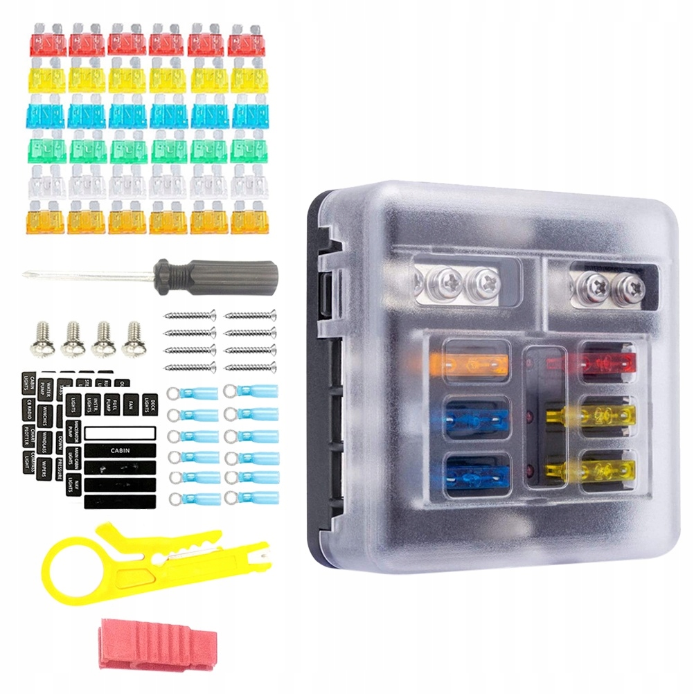 FUSE BLOCK HOLDER 6-WAY CIRCUITS 4-WAY BOX - 16092546934 - oficjalne ...