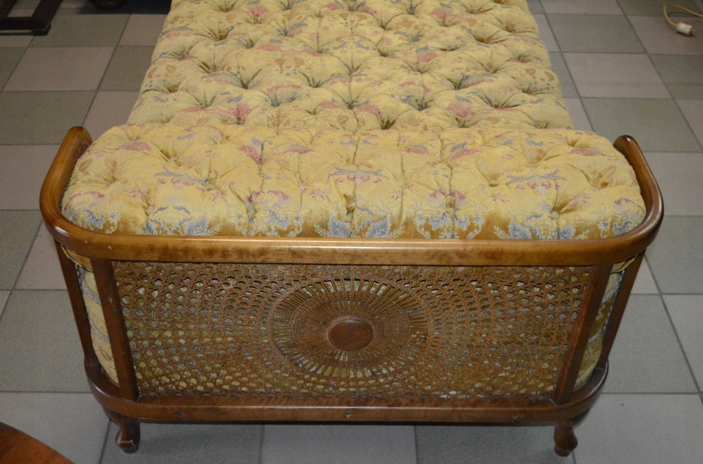 STARY LUDWIKOWSKI PIKOWANY TAPCZAN KOZETKA RAFIA - 11177900418 ...