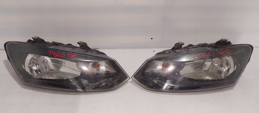 VW POLO V 6R1 PRZED LIFT LAMPY LEWA PRAWA PRZEDNIE - 13500167332 ...