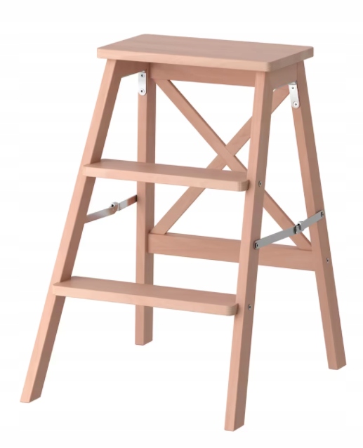 IKEA BEKVAM taboret schodki drabinka 63 cm BUK - 11955794607 ...