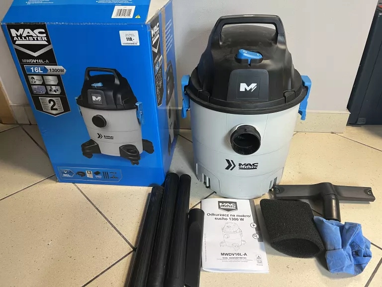ODKURZACZ MACALLISTER MWDV16L-A” OKAZJA - 13133038619 - oficjalne ...