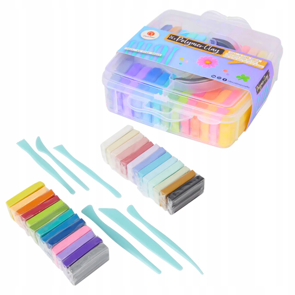 Glina do modelowania Modelina polimerowa 26x20g - 12678100308 ...