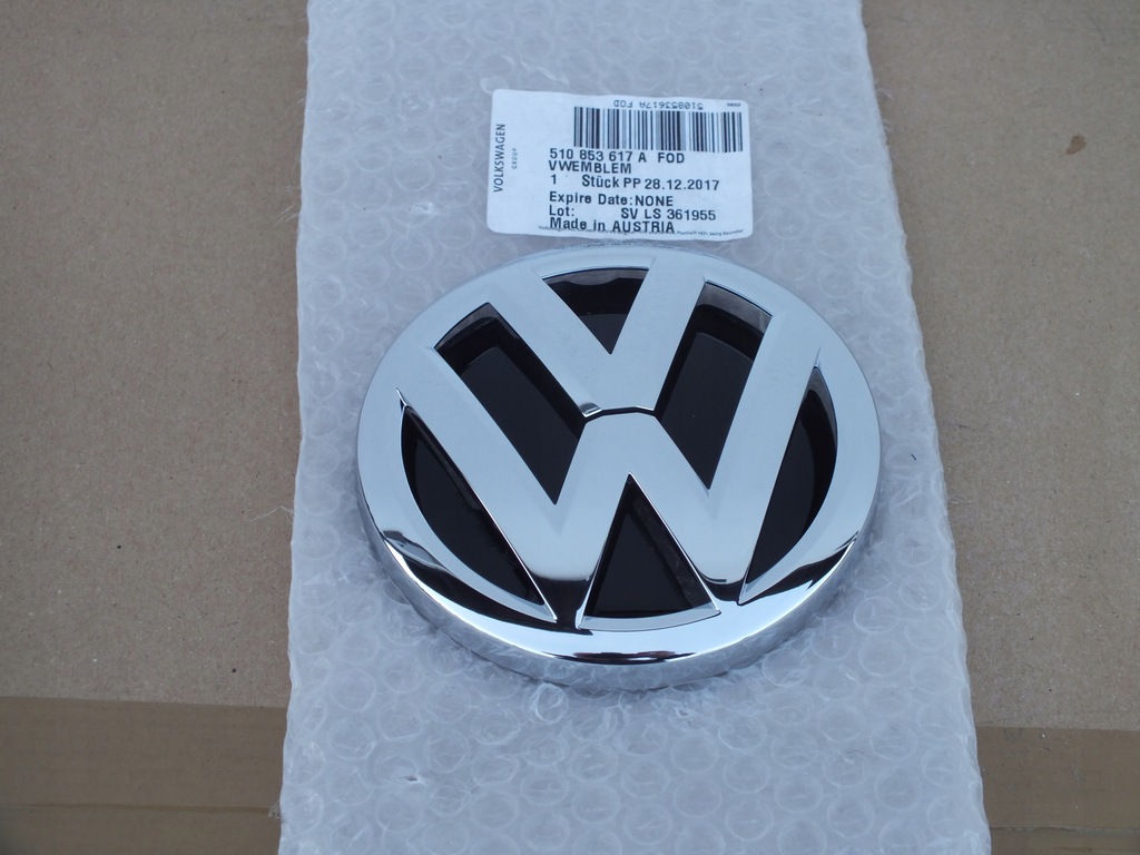 VW PASSAT GOLF POLO ARTEON T-ROC EMBLEMAT KLAPY TYŁ ORYGINAŁ ...