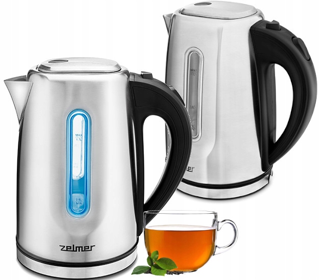 CZAJNIK ZELMER BEZPRZEWODOWY STAL ZCK7924 2200W 1,7L DUŻY NIEZAWODNY - 13075755307 - oficjalne ...
