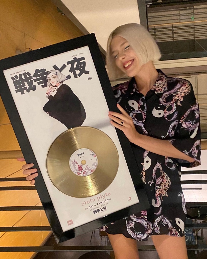 Daria Zawiałow ZŁOTA PŁYTA album ''Wojny i Noce'' - 11766420402 ...