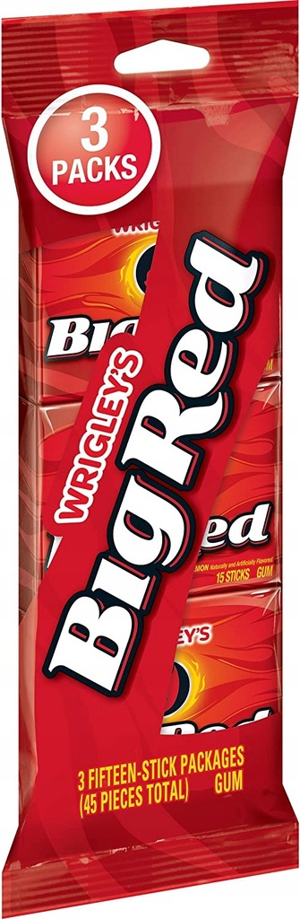Wrigley's Big Red Guma cynamonowa 45 sztuk - 13076505778 - oficjalne ...