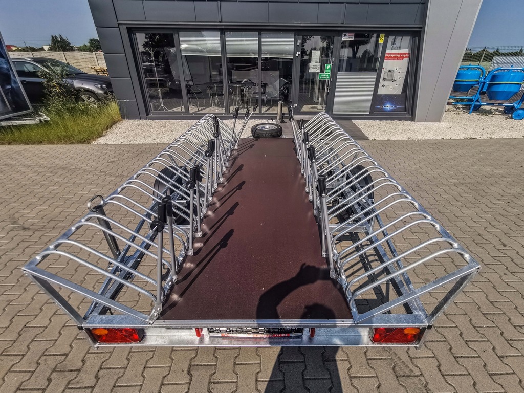 Przyczepa rowerowa do przewozu 15 rowerów turysta - 12334071836 ...