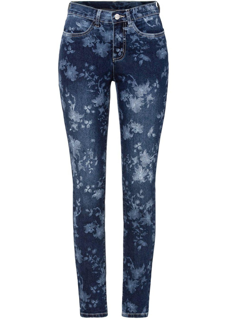 BODYFLIRT SPODNIE JEANS ZE STRECHEM I WZOREM 48 - 12826418688 ...