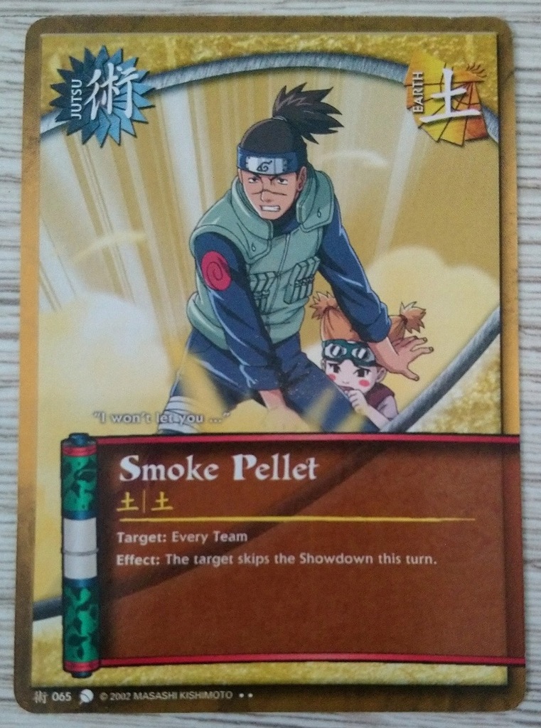 Karta Naruto CCG Jutsu Smoke Pellet - J-065 - 12812198141 - oficjalne ...