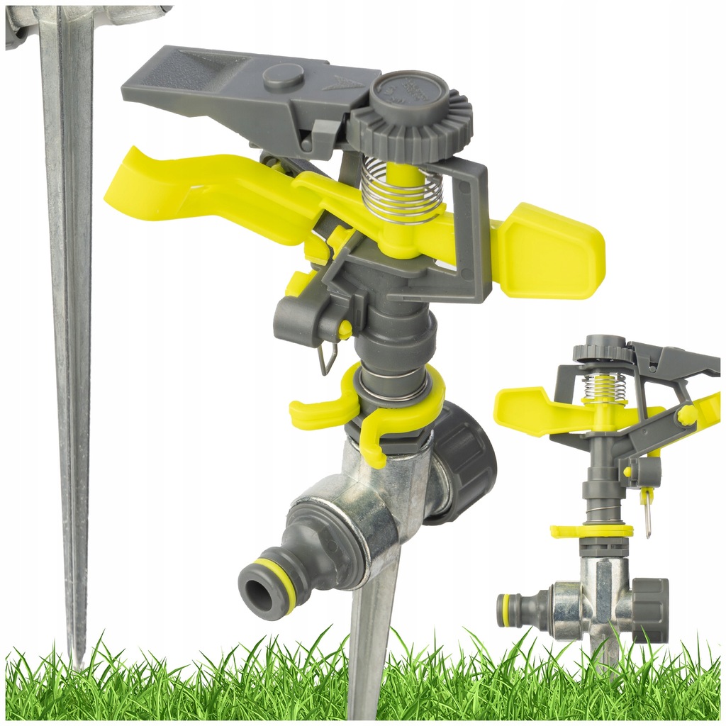 ZRASZACZ OGRODOWY PULSACYJNY METALOWY PODLEWANIA - 13390349859 - oficjalne archiwum Allegro