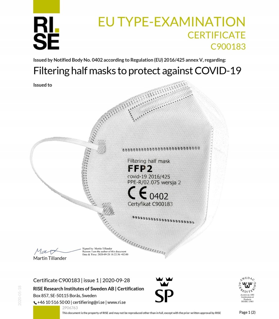 Polska maska KN95 maseczka ochronna FFP2 filtr N95 - 12033343095 - oficjalne archiwum Allegro