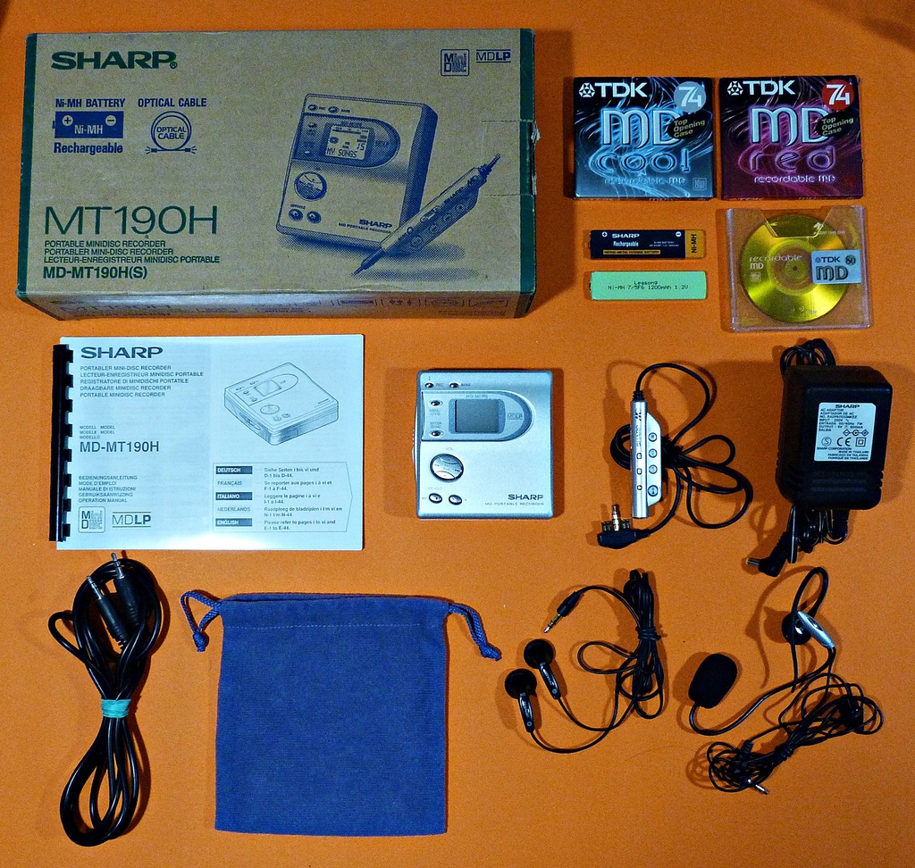 Minidisc (walkman) SHARP MD-MT190H(S) KOMPLET BOX - 10507598060 ...
