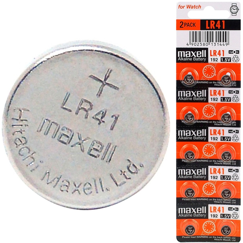 10X BATERIA MAXELL LR41 AG3 392 L736 GP192 SR41 G3 - 6720004701 - oficjalne archiwum Allegro