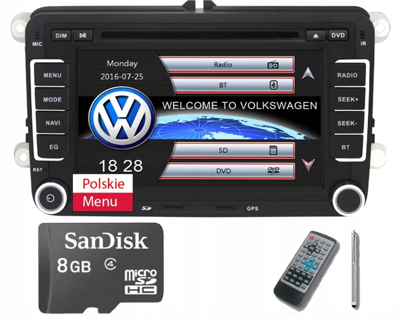 RADIO NAWIGACJA 2DIN VW GOLF 5 V 6 VI PASSAT B6 B7 - 7814700602 - oficjalne archiwum Allegro
