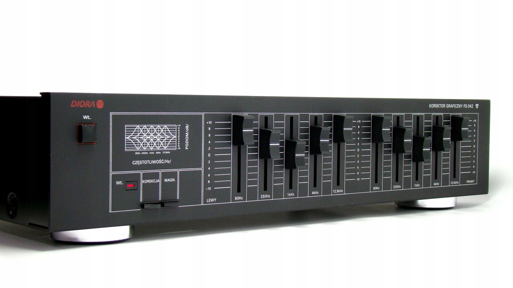 Korektor graficzny equalizer DIORA FS 042 - zadbany, odnowiona pokrywa ...