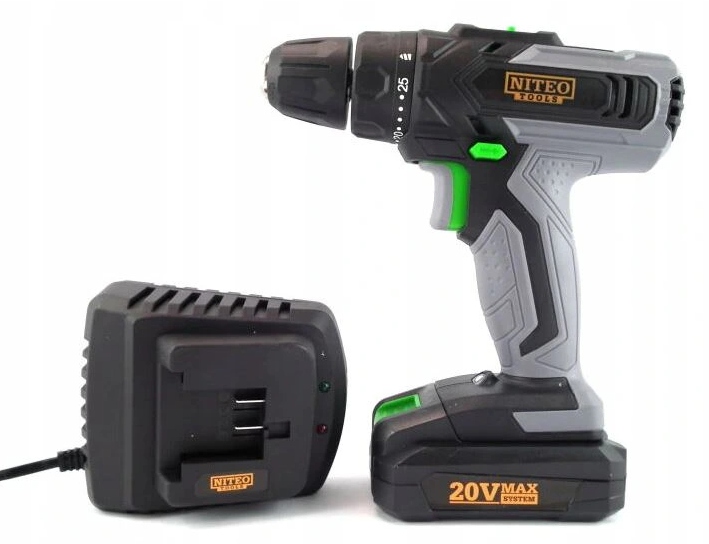 Wiertarko-wkrętarka Niteo Tools akumulatorowa 20V - 10067509291 - oficjalne archiwum Allegro