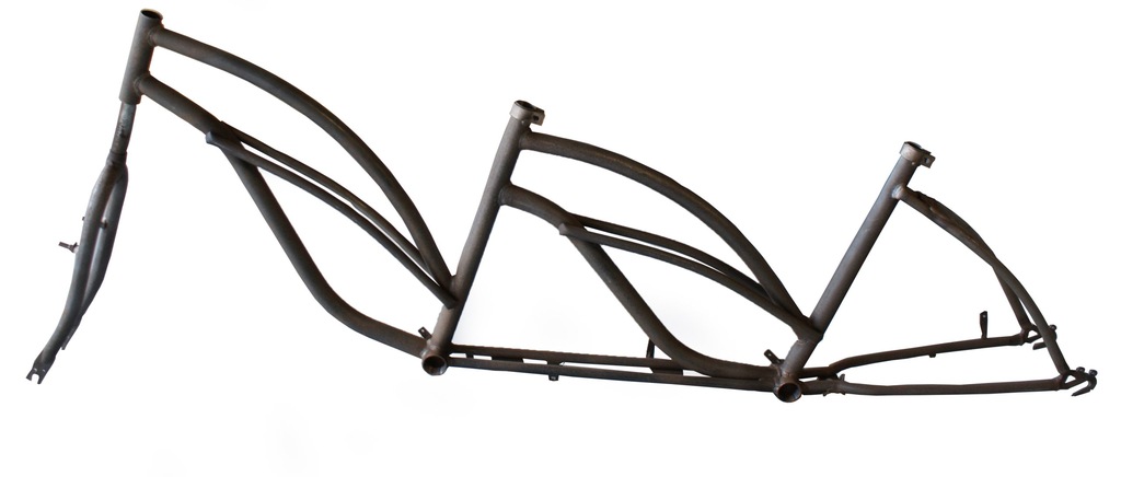 RAMA tandem DUET rowerowa WYPIASKOWANA cruiser 26' - 7216978175 ...