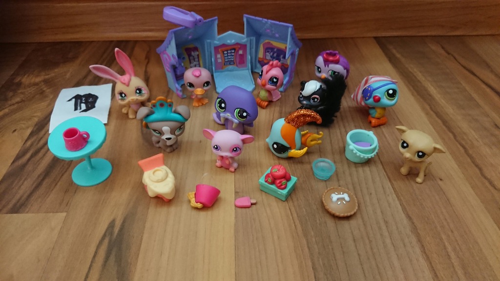 ZESTAW LPS Littlest Pet Shop figurki akcesoria 19 - 12116899554 ...