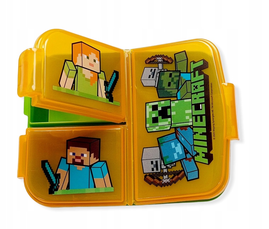 ŚNIADANIÓWKA MINECRAFT LUNCH BOX 3 CZĘŚCIOWY - 11948274277 - oficjalne ...