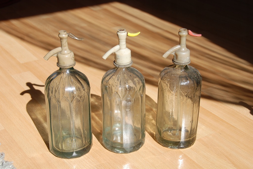 Stary zabytkowy polski syfon do wody sodowej PRL - 10983989301 ...