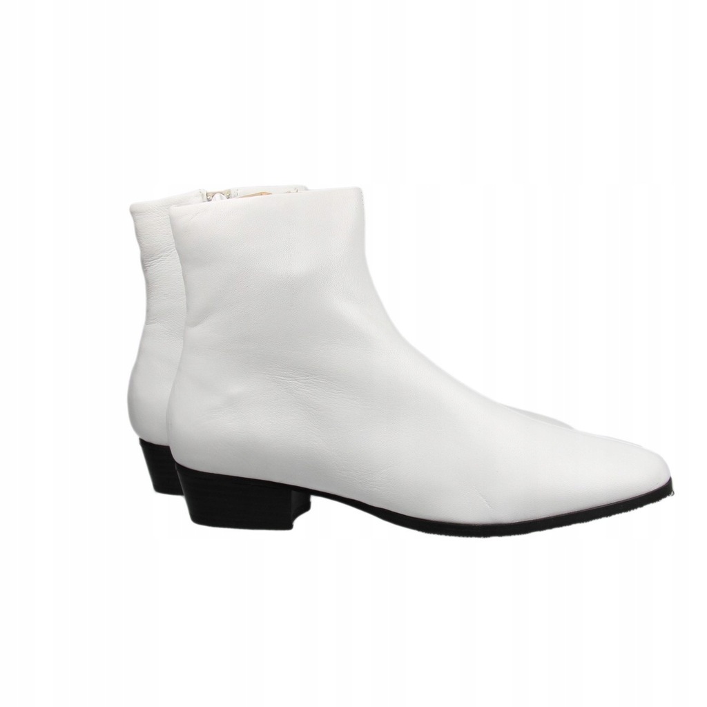 PIER ONE BOTKI DAMSKIE BIAŁE SKÓRZANE 41 1MBP - 12582742751 - oficjalne ...
