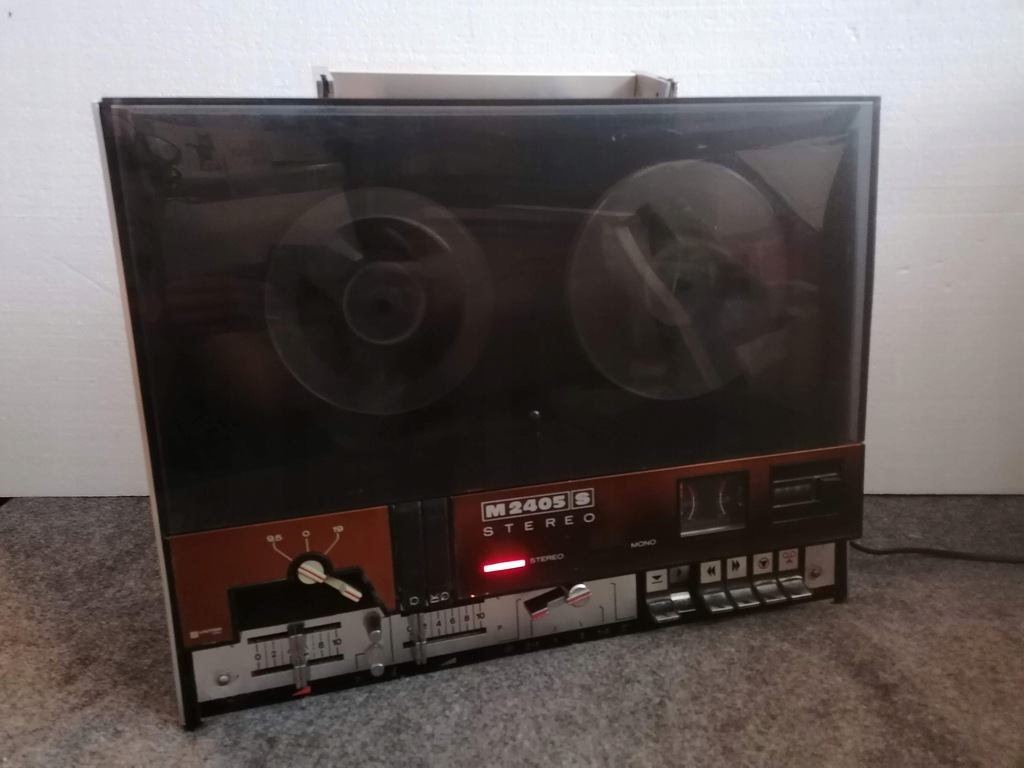 Magnetofon szpulowy Unitra ZRK M2405s czarny - 14300171220 - oficjalne archiwum Allegro