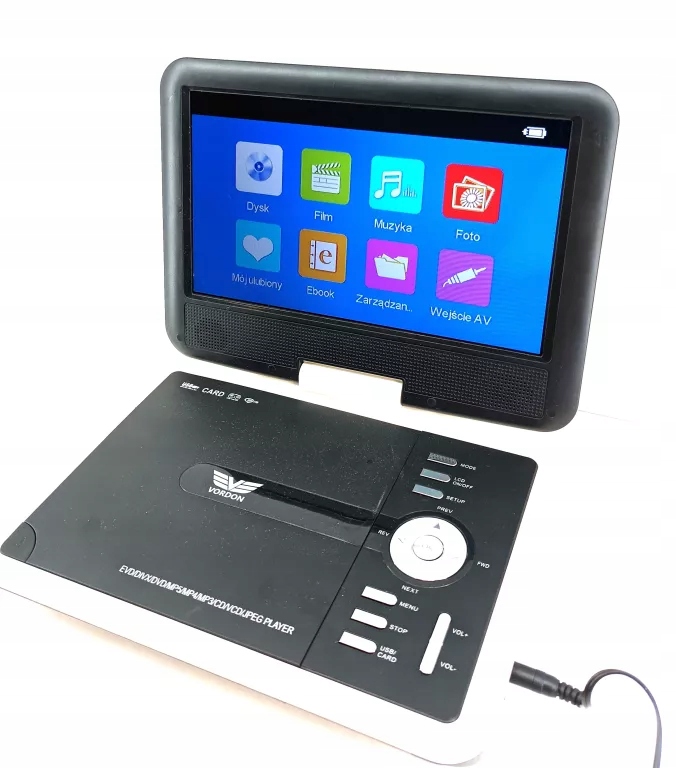 PRZENOŚNY ODTWARZACZ DVD VORDON DVD 10.2 NS-960 - 12347756169 - oficjalne archiwum Allegro