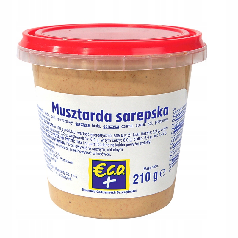 MUSZTARDA SAREPSKA 210G - 13488023041 - oficjalne archiwum Allegro