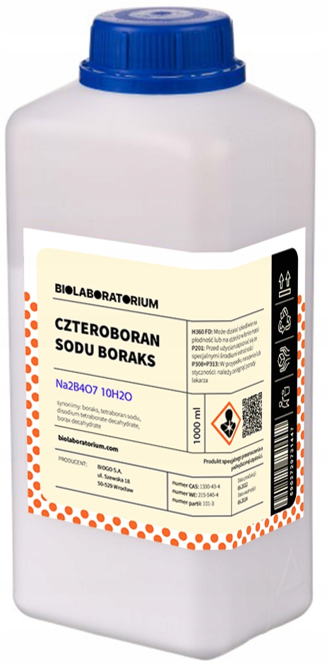 Boraks Borax CZDA 1kg BioLaboratorium - 12543009092 - oficjalne ...