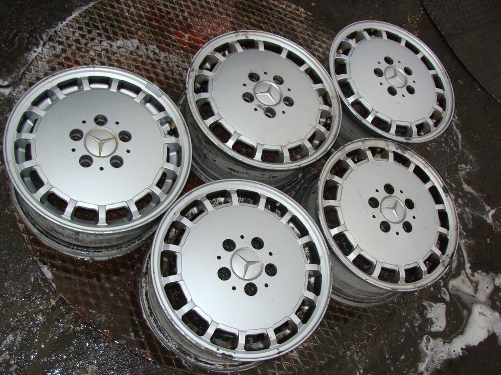 ALUFELGI MERCEDES W124 190 W201 5 SZTUK 15-LOCH - 7255338767 - oficjalne archiwum Allegro