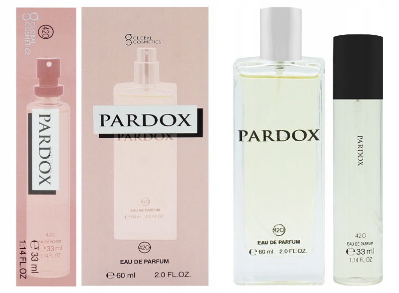 ZESTAW PERFUMETKI DAMSKIE PERFUMY ZAPACH PARDOX 60ml + 33ml I 420 ...