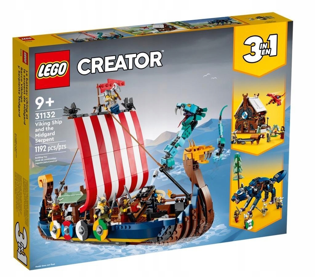 LEGO CREATOR STATEK WIKINGÓW I WĄŻ Z MIDGARDU - 12417419317 - oficjalne ...