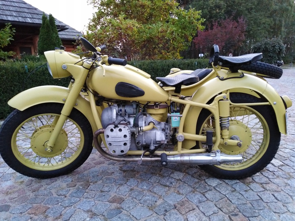 K750 Dniepr Ural M-72 z wózkiem bocznym Kaśka M72 - 8102059033 - oficjalne archiwum Allegro