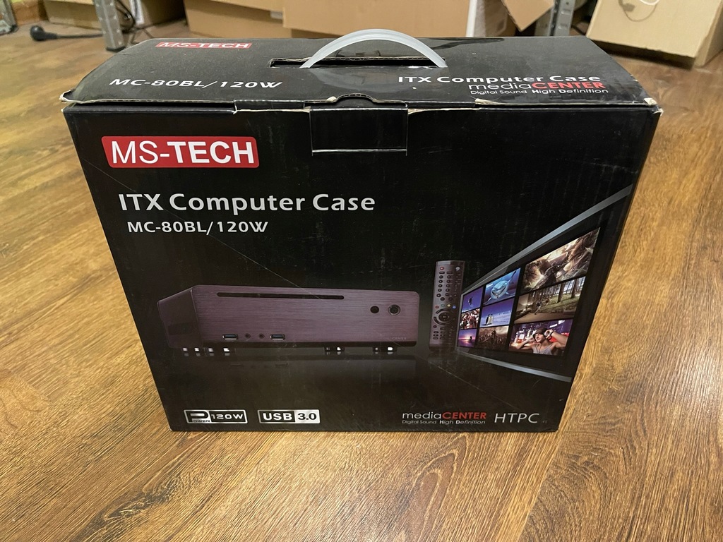Obudowa MS-Tech MC-80BL (120W) (MC-80BL/120W) - 13106484711 - oficjalne archiwum Allegro
