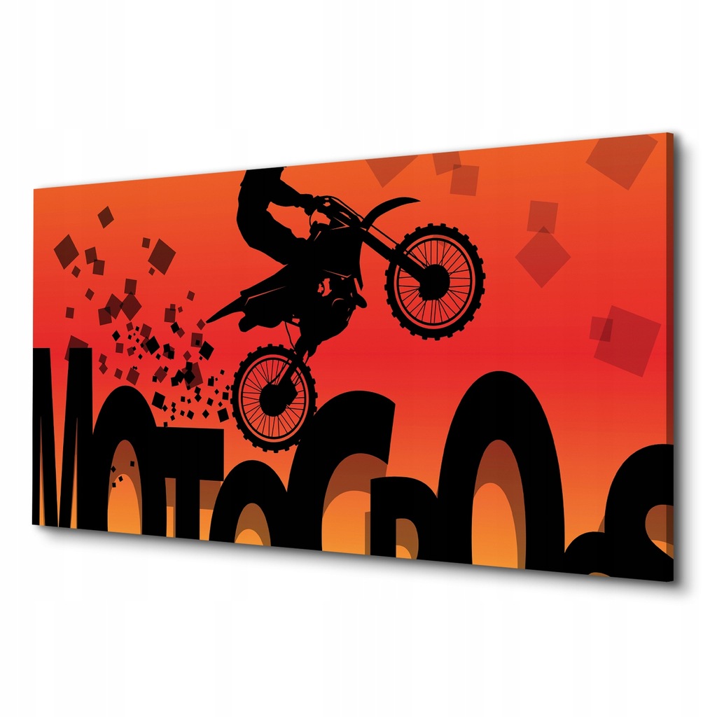 Wydruk na płótnie Rysunek motocross 100x50 - 11892732236 - oficjalne ...