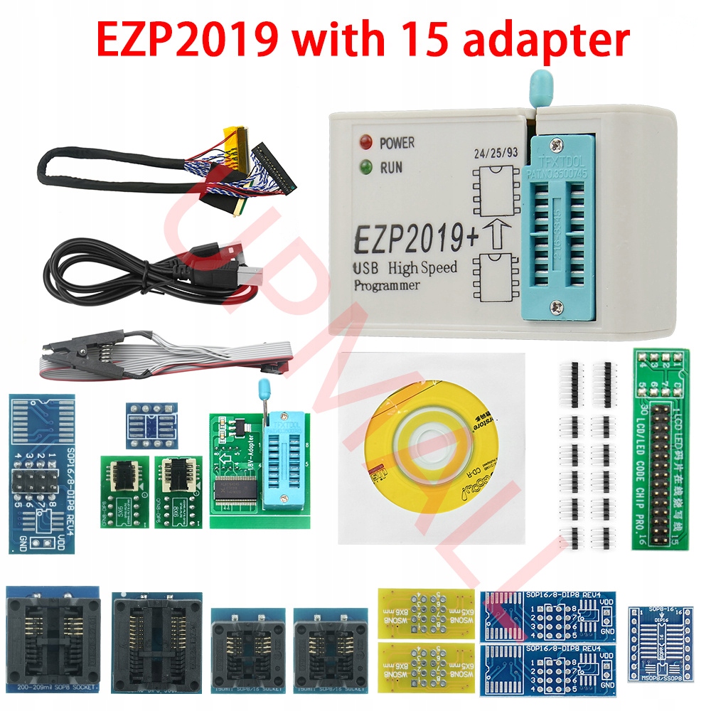 Najnowszy programator EZP2019 komplet USB SPI + 13 - 14381185874 ...