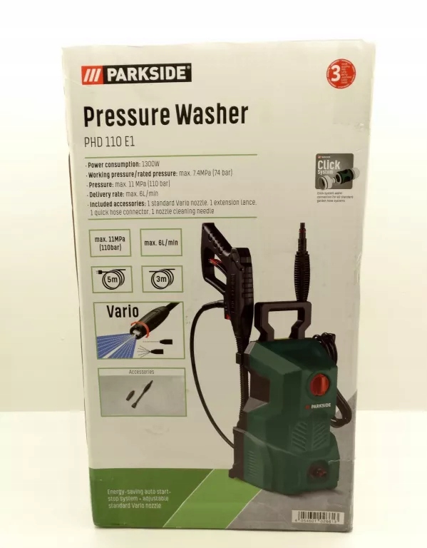 MYJKA CIŚNIENIOWA PARKSIDE PHD 110 E1 - 12593726434 - oficjalne archiwum Allegro